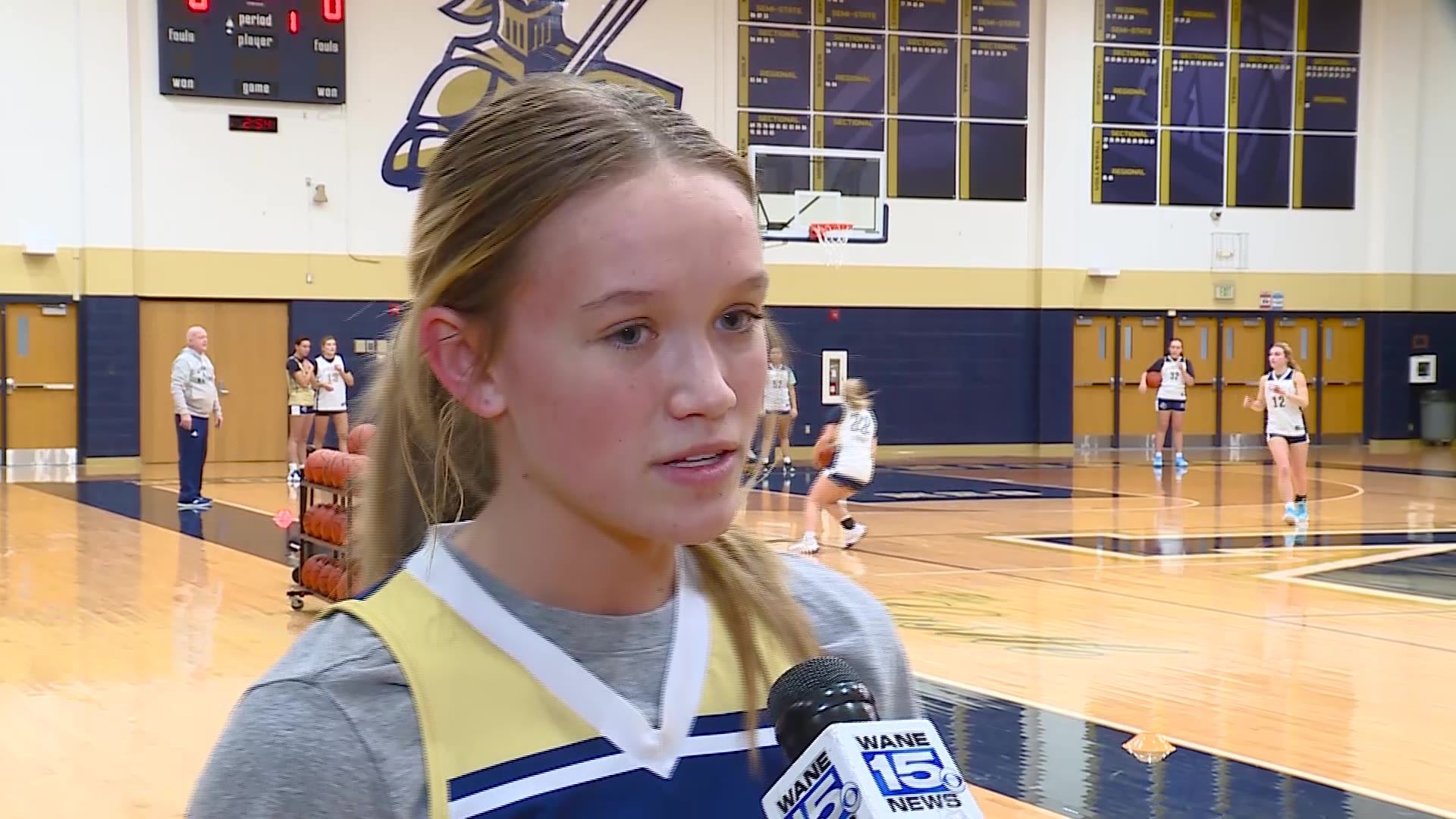 Macie Saalfrank full interview at Norwell Knights girls basketball ...