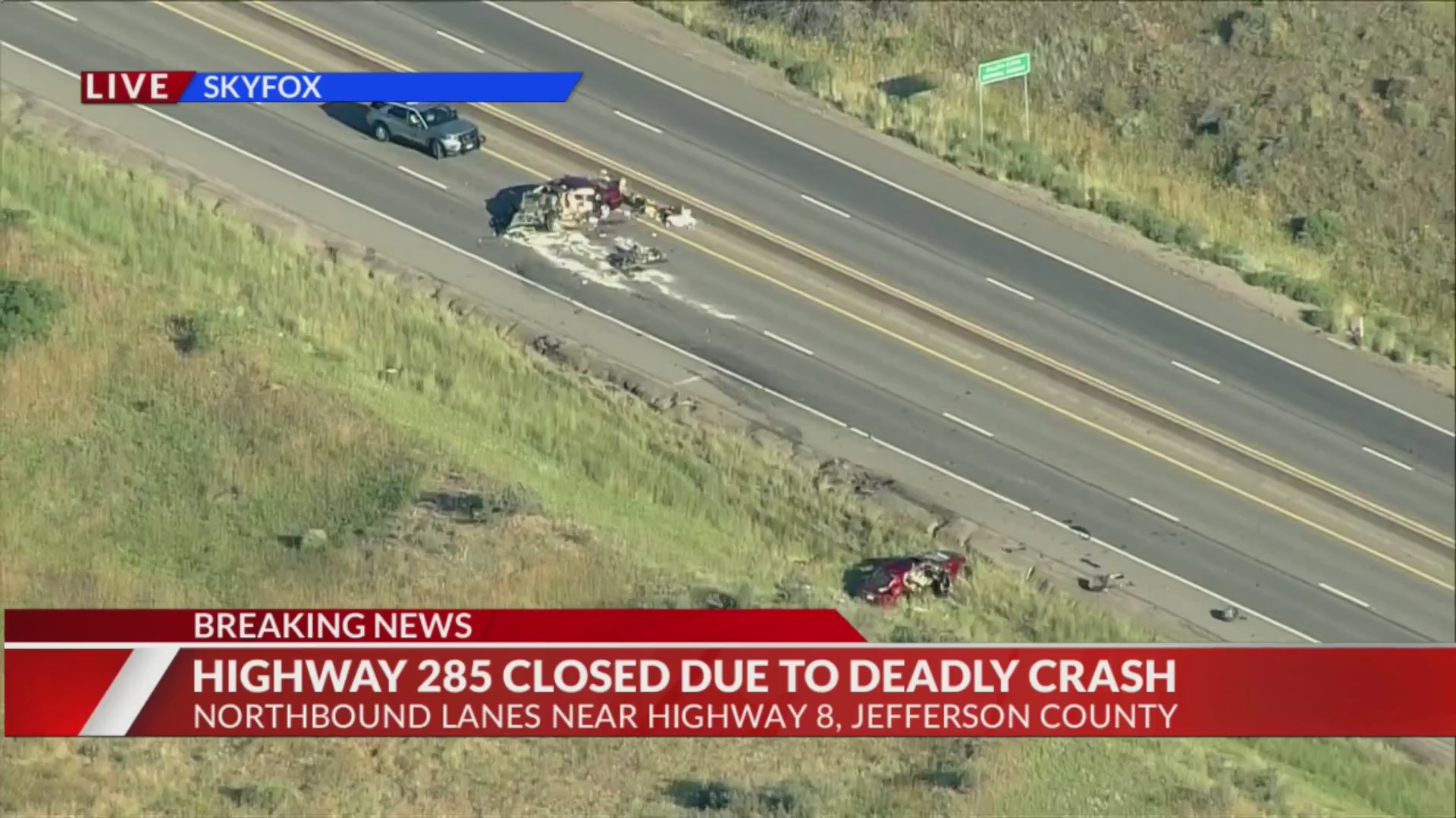 US 285 northbound closed south of Morrison after deadly 3-vehicle crash ...