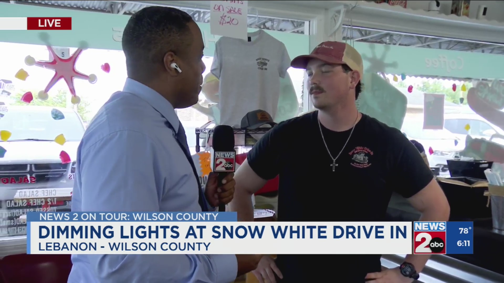 Dimming lights at Snow White Drive In – WKRN News 2