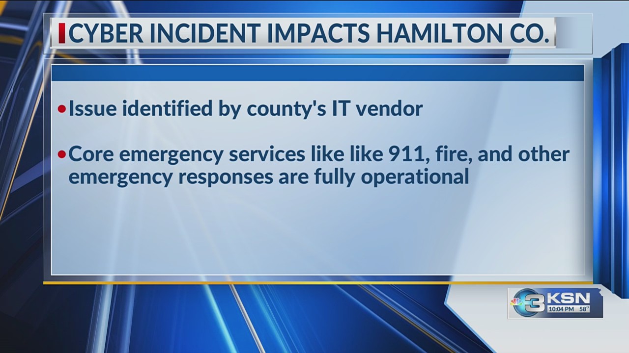 Hamilton County’s network hit by cyber incident – KSN-TV