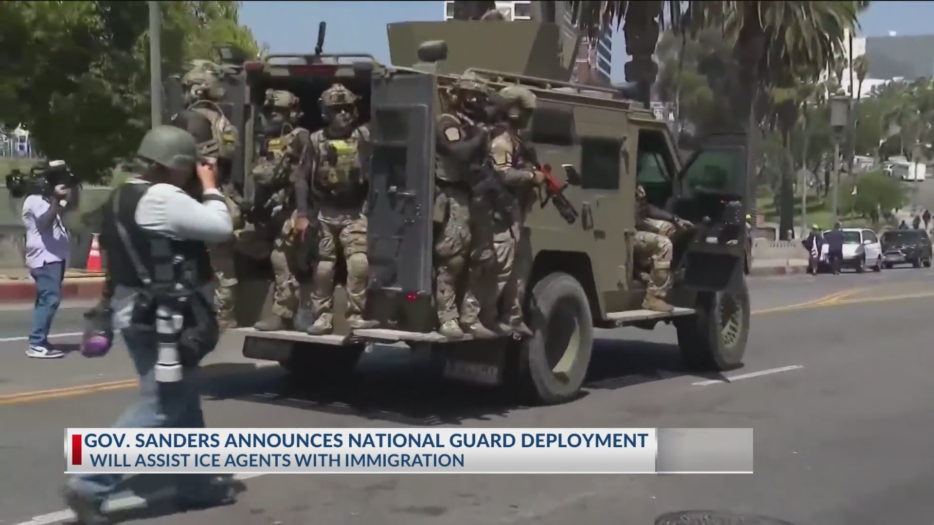 Gov. Sanders announces National Guard deployment to assist in ICE ...