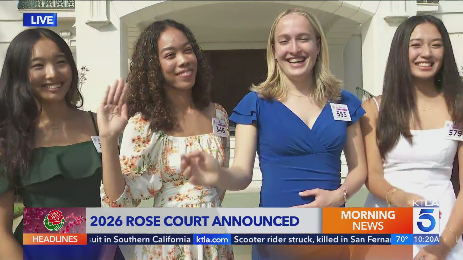 Seven young women named to 2026 Tournament of Roses court – KTLA