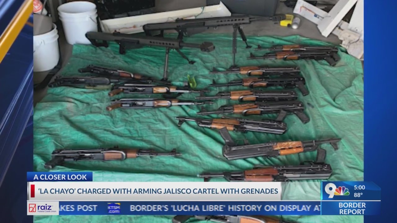 ‘Chayo’ charged with arming Jalisco cartel with grenades – KVEO-TV