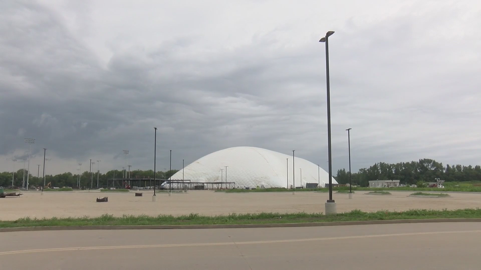 World’s largest air-supported sports dome inflated in Springfield ...