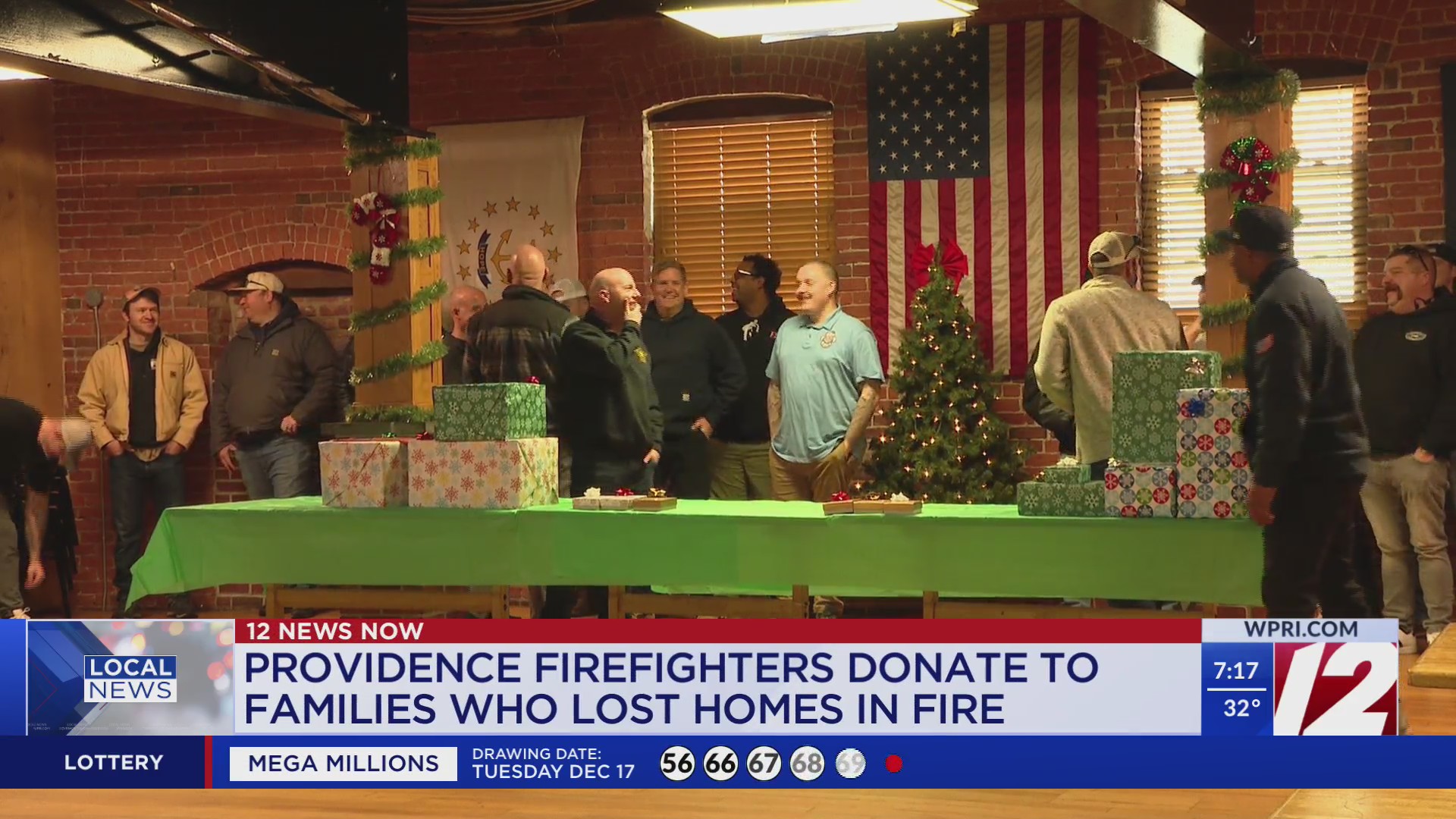 Providence firefighters donate to families who lost homes in fire ...