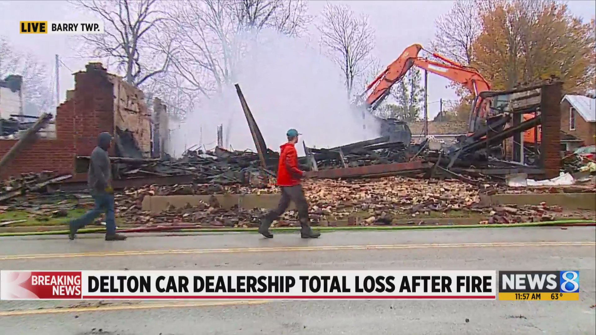 Delton car dealership total loss after fire – WOODTV.com