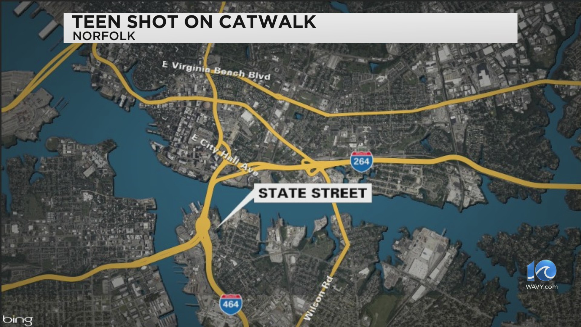 4 teens shoot another teen on I-264 catwalk: Police – WAVY.com