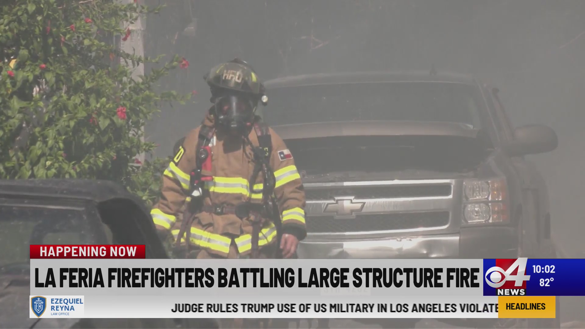 La Feria Firefighters Battling Large Structure Fire – KVEO-TV