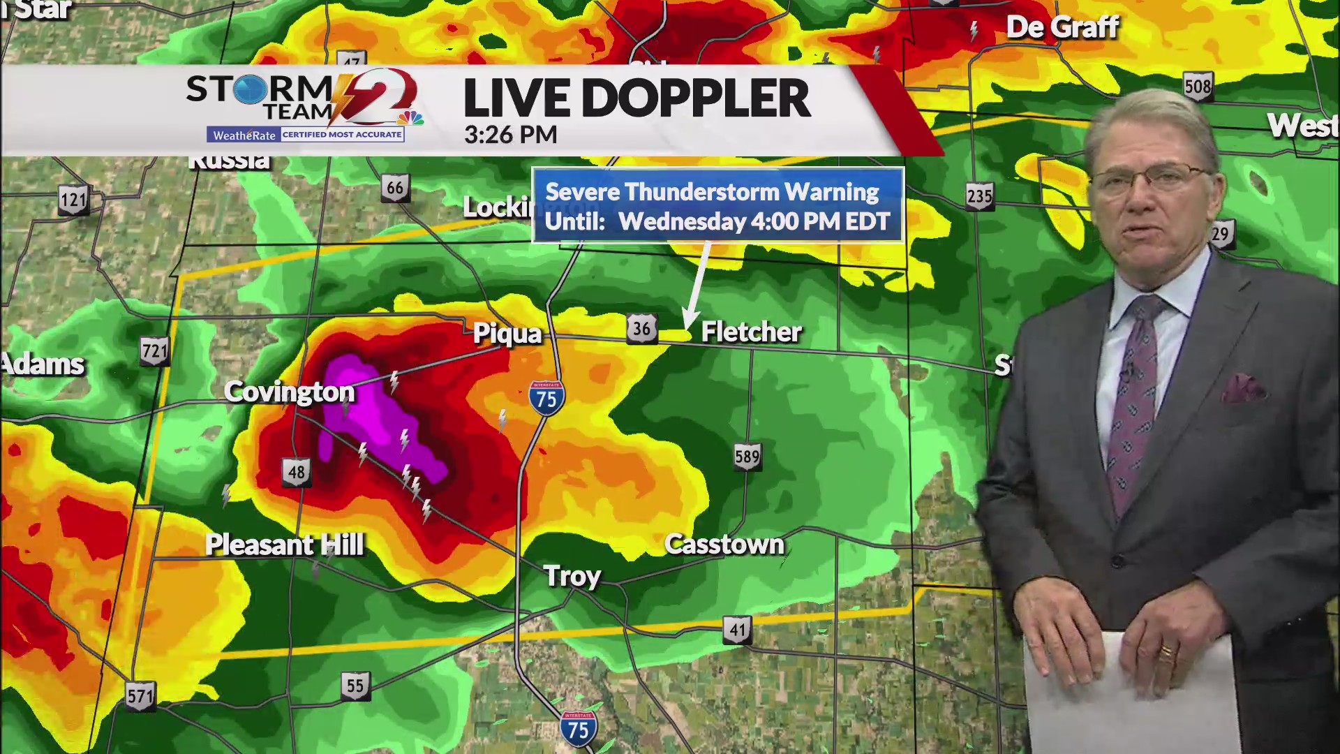 Severe Thunderstorm Warning until 4 p.m. for 3 counties [3:23 p.m ...