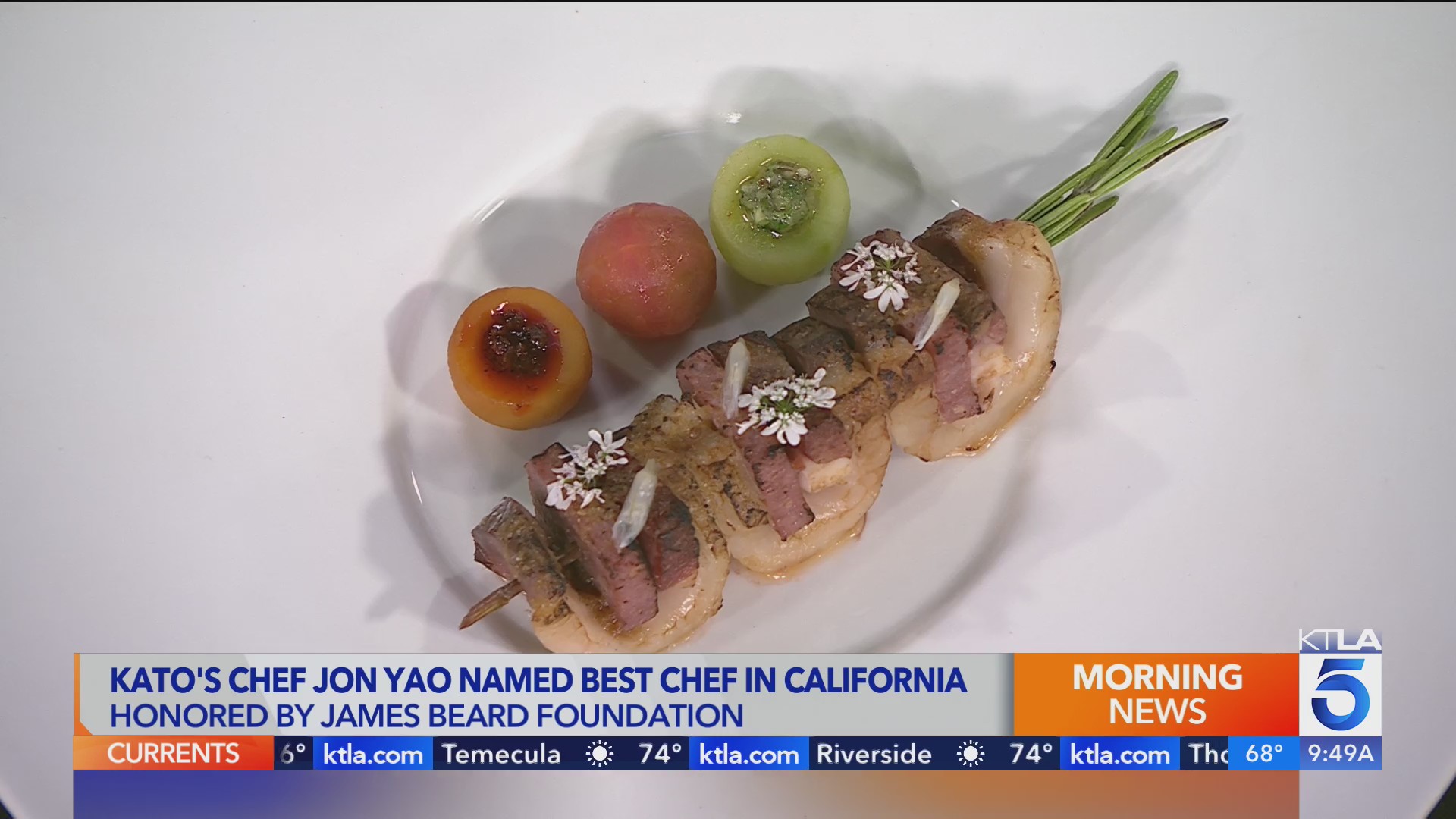 Kato’s chef Jon Yao named Best Chef in California – KTLA