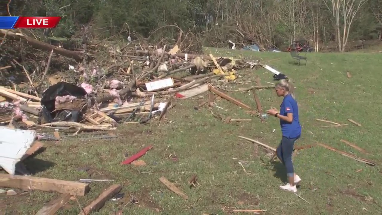 Jessica Costello shows the aftermath of tornado in Charleston ...