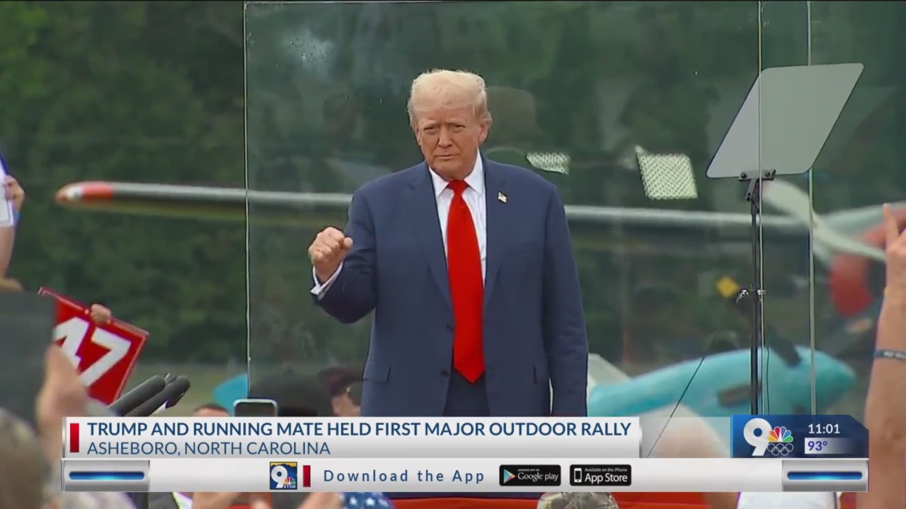 Trump speaks from behind bulletproof glass since his attempted ...
