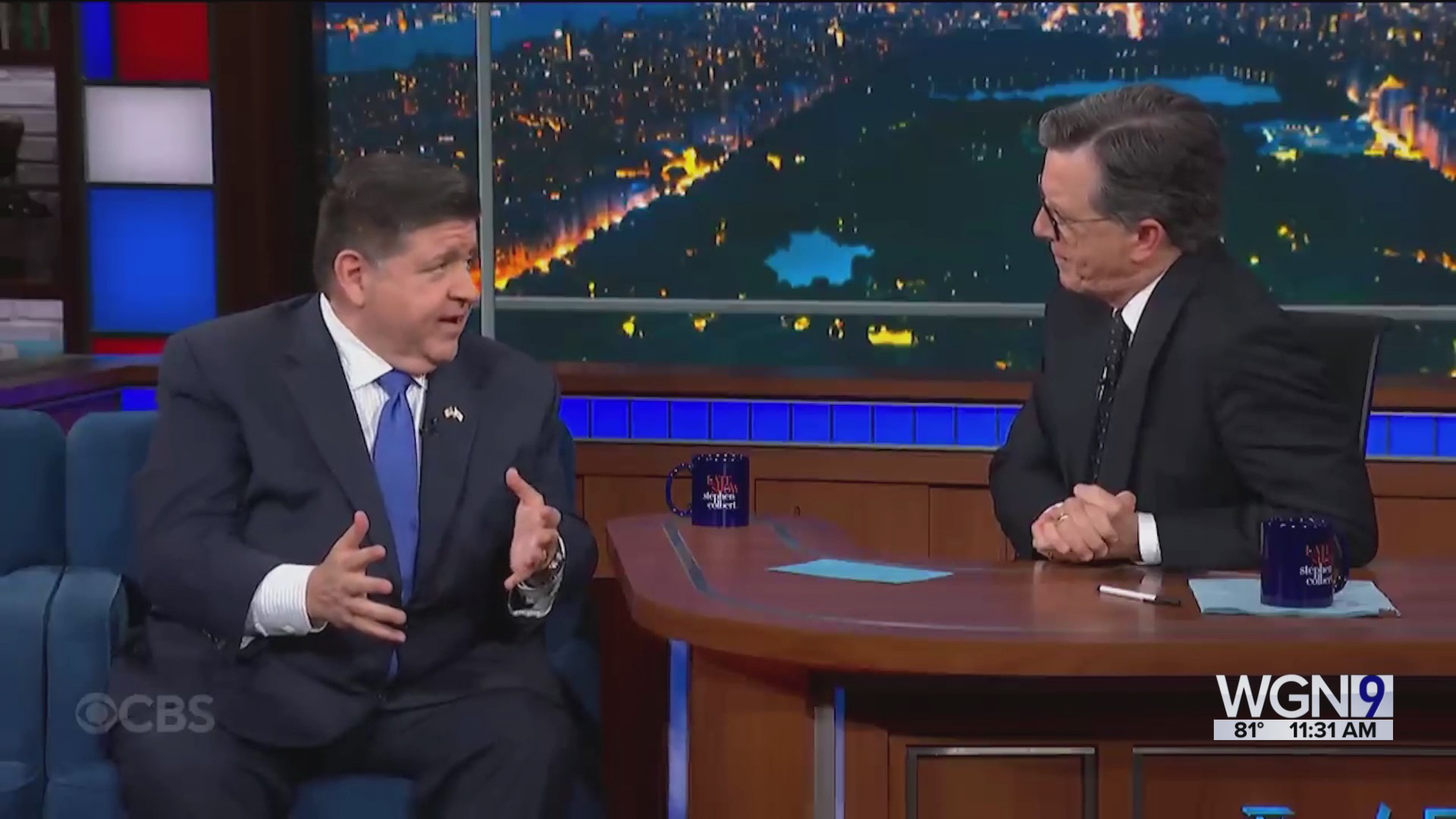 ‘Fight fire with fire’: Gov. JB Pritzker pledges support on ‘The Late ...