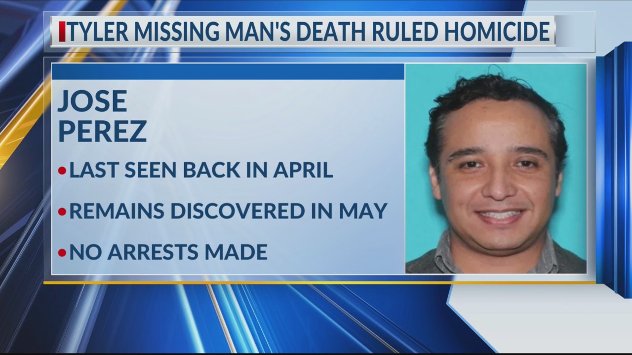 Death of missing Tyler man ruled homicide – KETK.com | FOX51.com