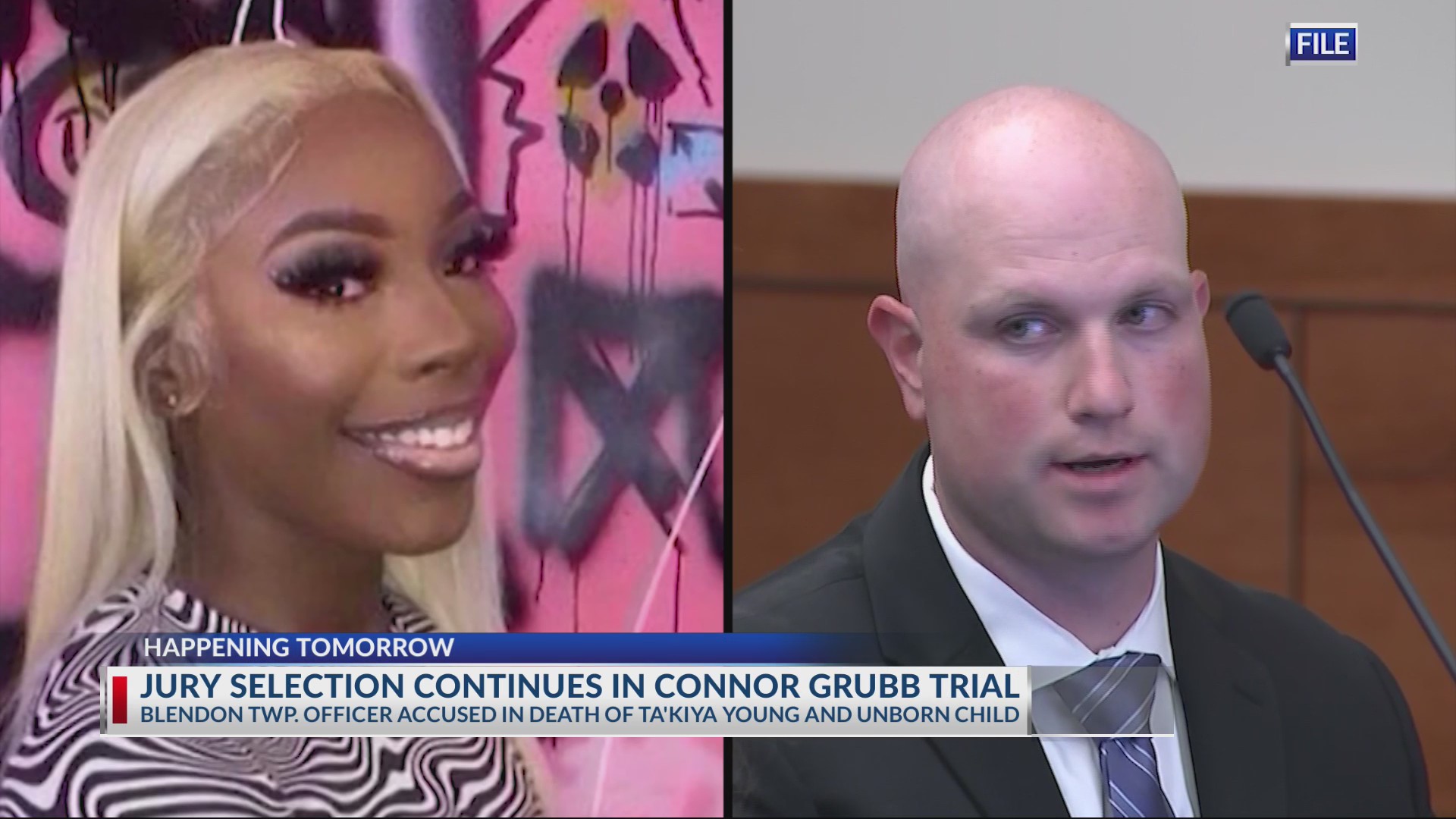Trial begins for Connor Grubb: Police officer fatally shot pregnant Ta ...