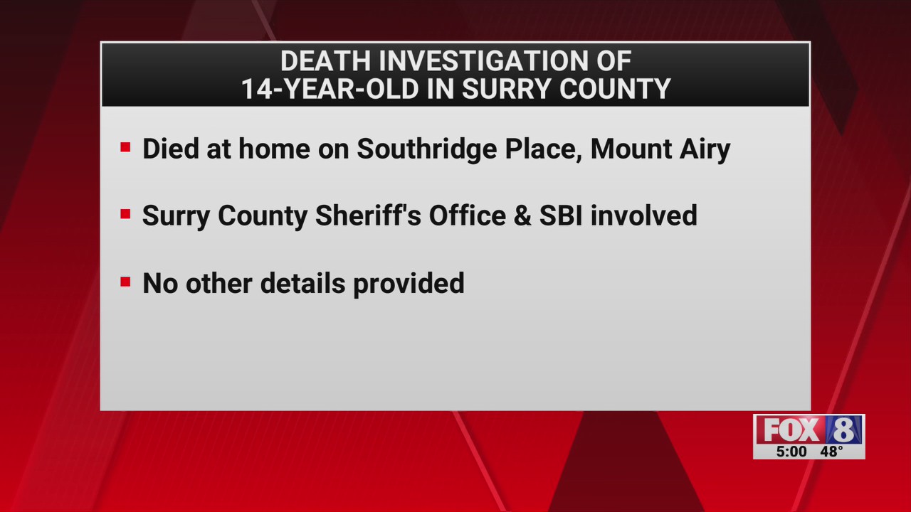 Surry County deputies investigating death of child in Mount Airy – FOX8 ...
