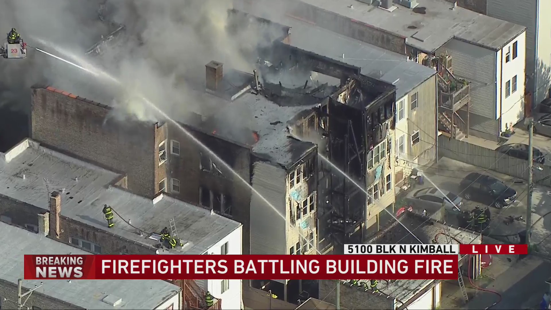 Firefighters battling North Side apartment fire – WGN-TV