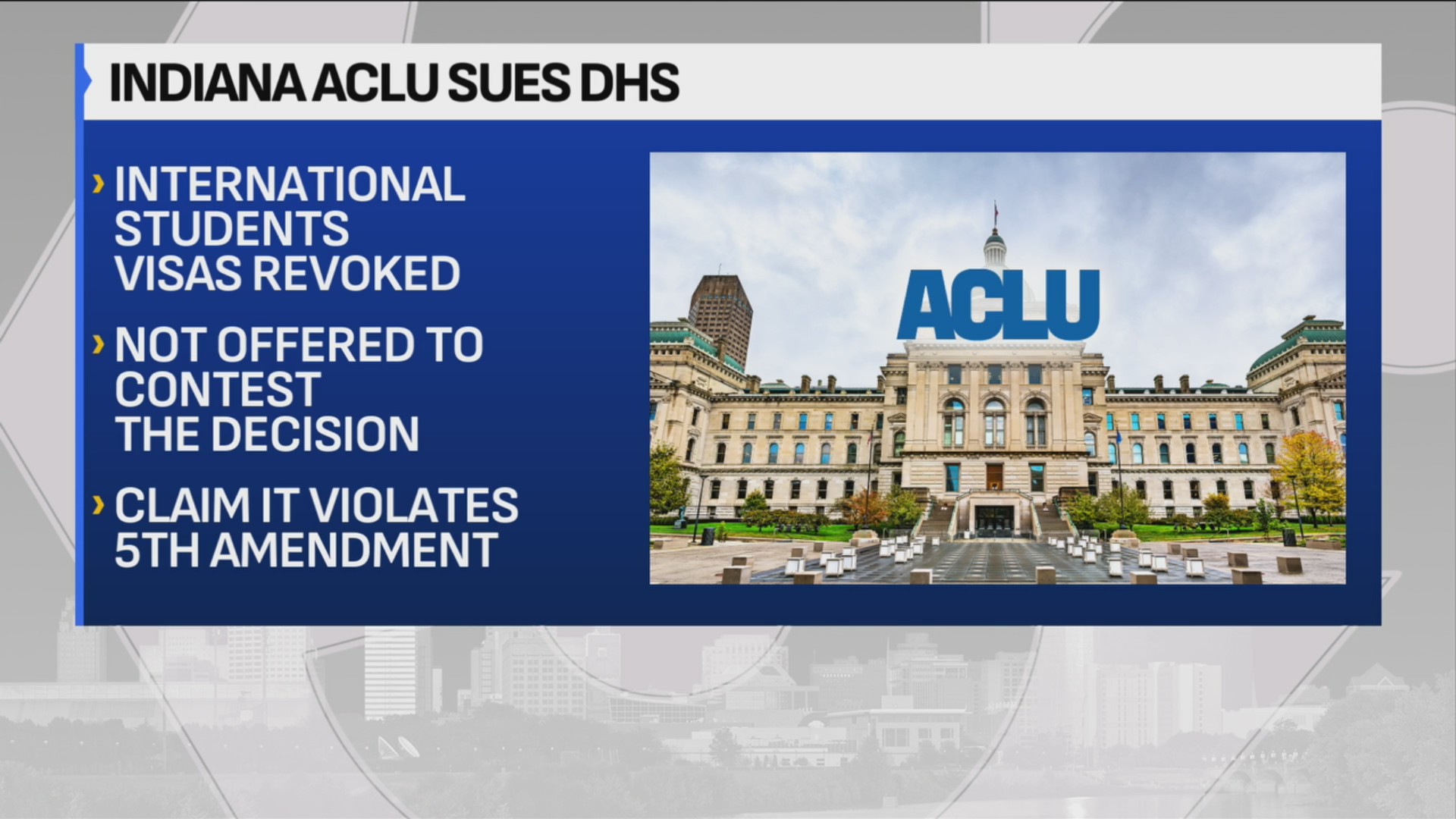 ACLU of Indiana files lawsuit against DHS after several international ...