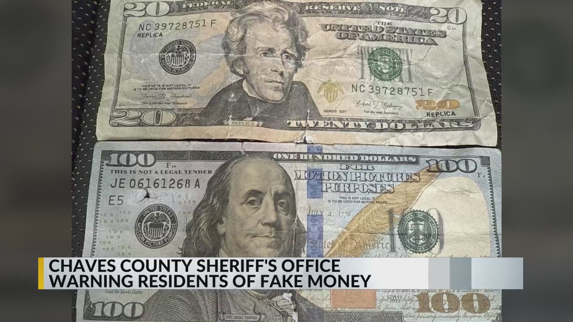 Chaves County Sheriffs warn of prop money being circulated – KRQE NEWS ...