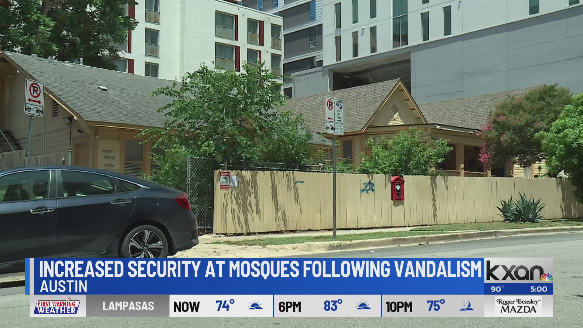 Mosques, city leaders hold press conference after vandals spray paint ...