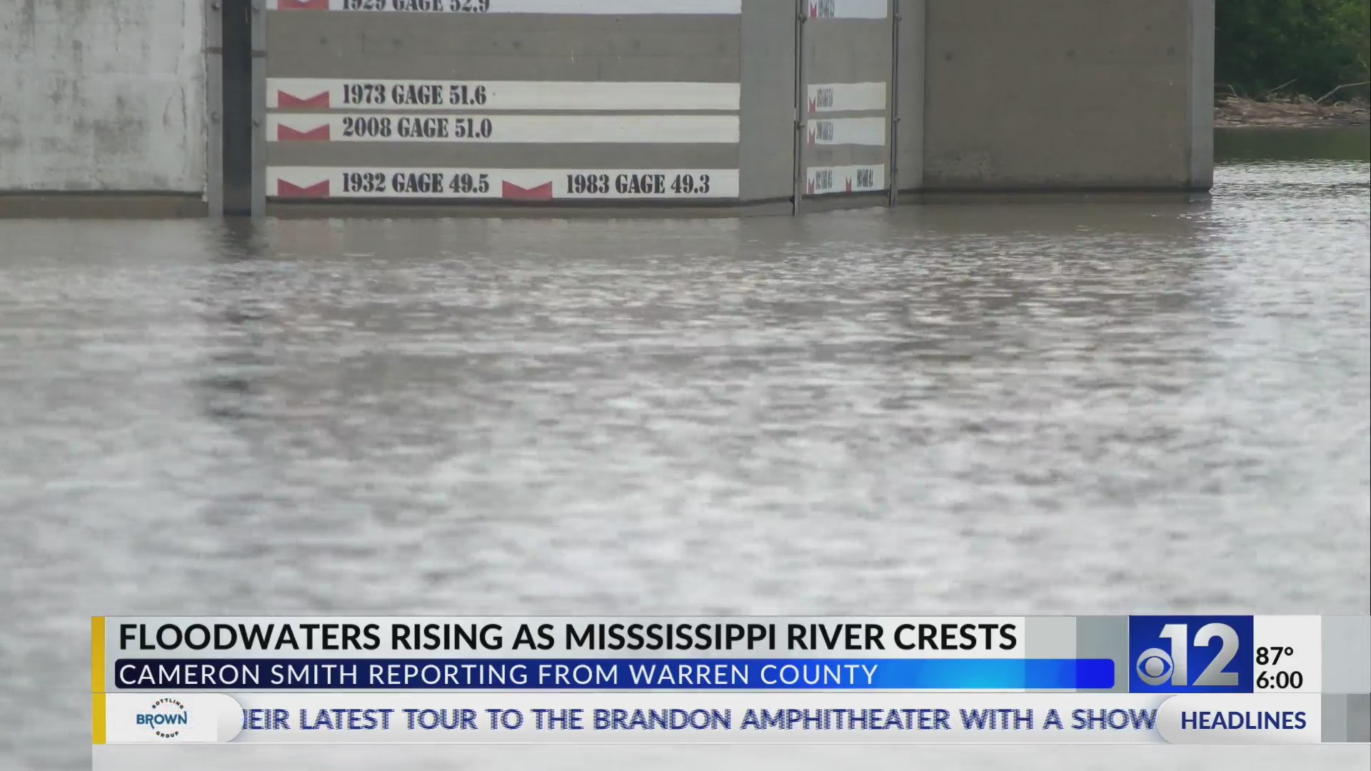 Mississippi River crests above flood stage in Vicksburg – WJTV