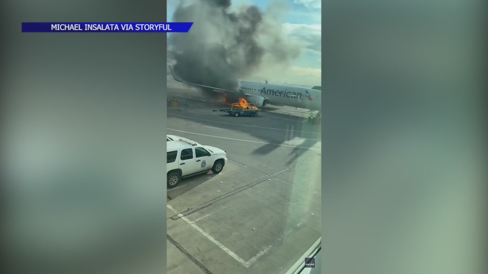 Passenger sues American Airlines, alleging negligence led to plane fire ...