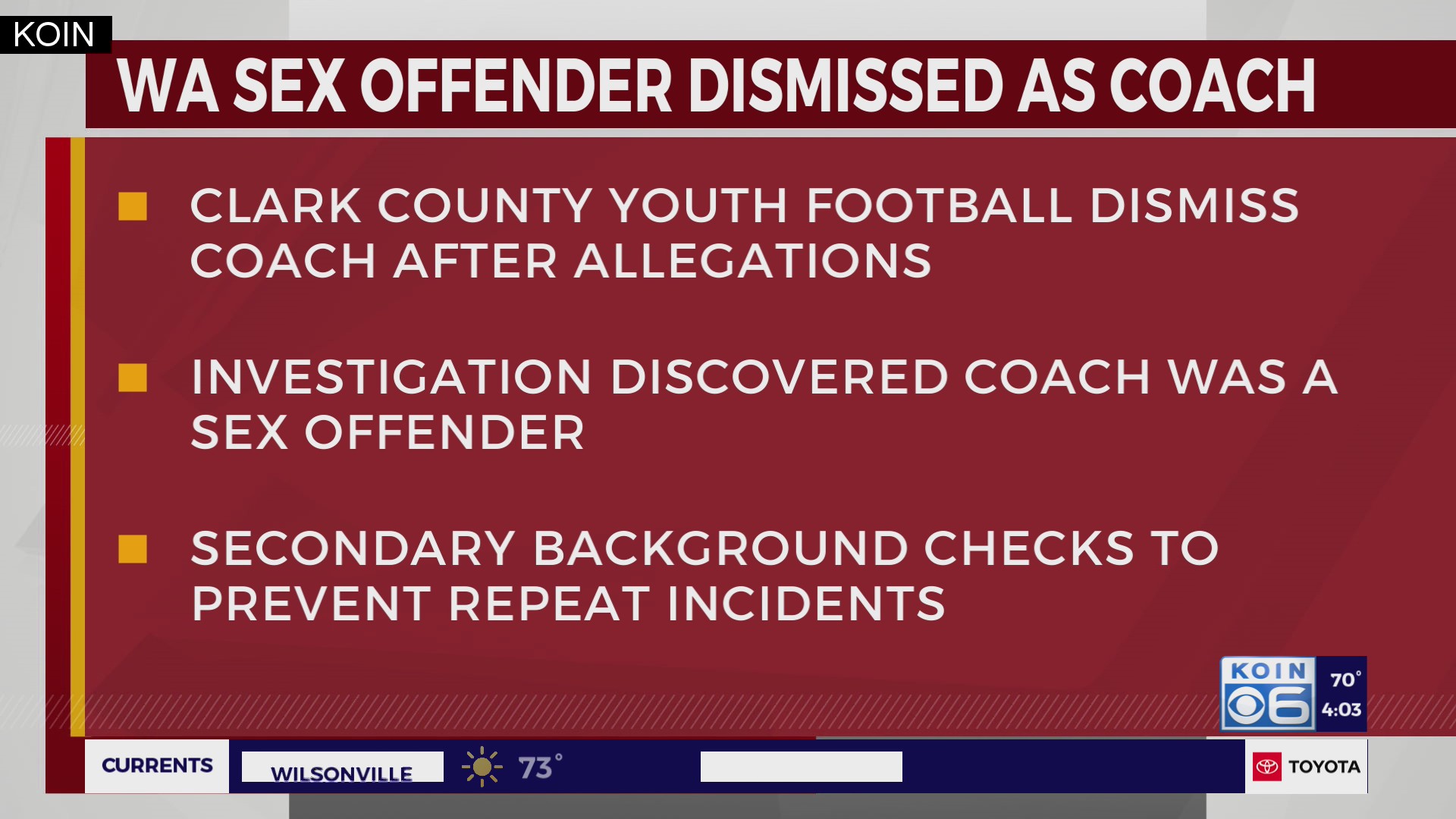 Clark County coach removed from league due to sex offender status ...