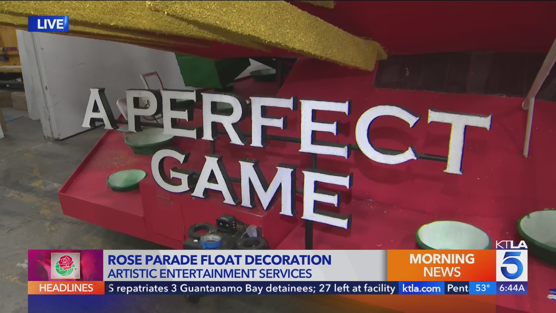 Rose Parade Float Decoration No.4: Artistic Entertainment Services ‘Go ...