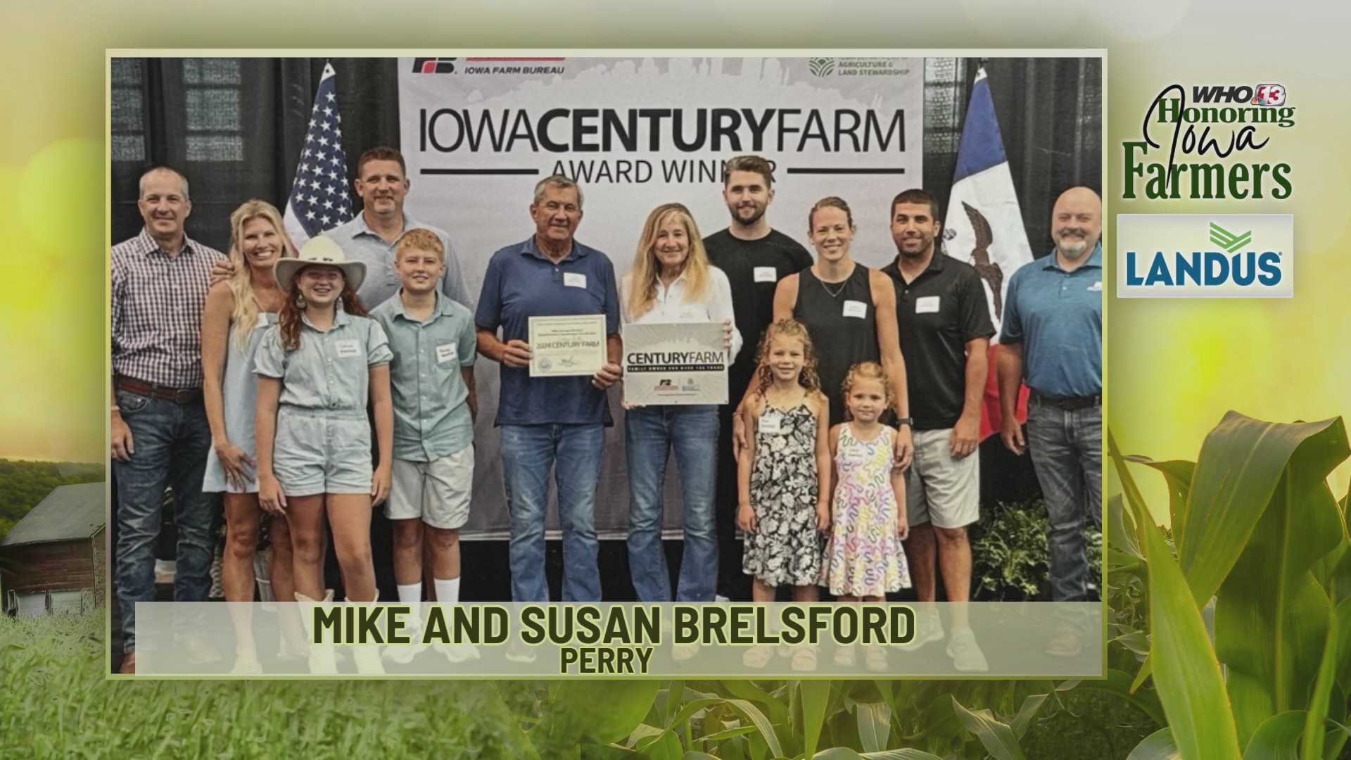 Honoring Iowa Farmers: Mike and Susan Brelsford – who13.com