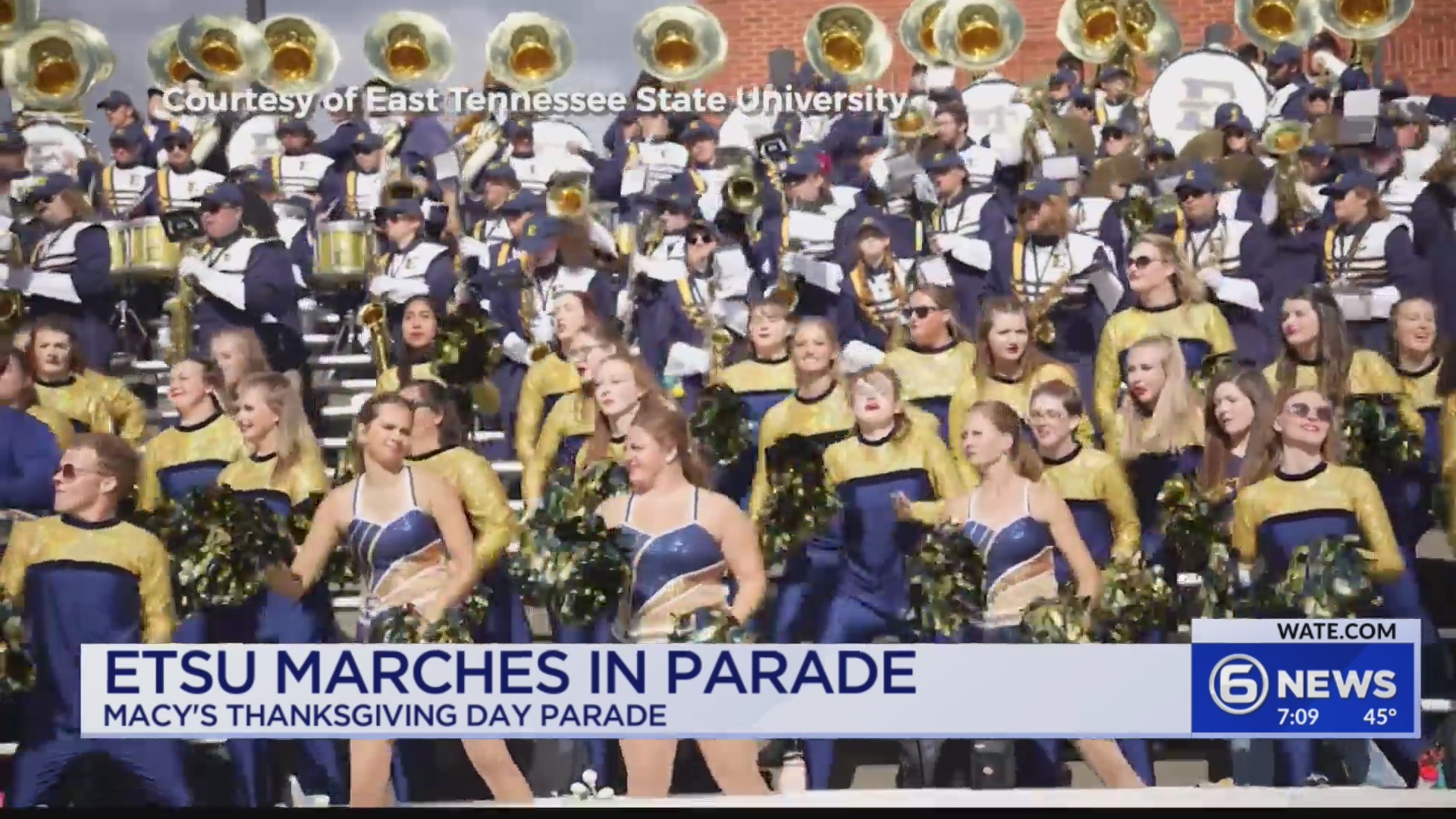 ETSU Band marches in Macy’s Thanksgiving Day Parade – WATE 6 On Your Side