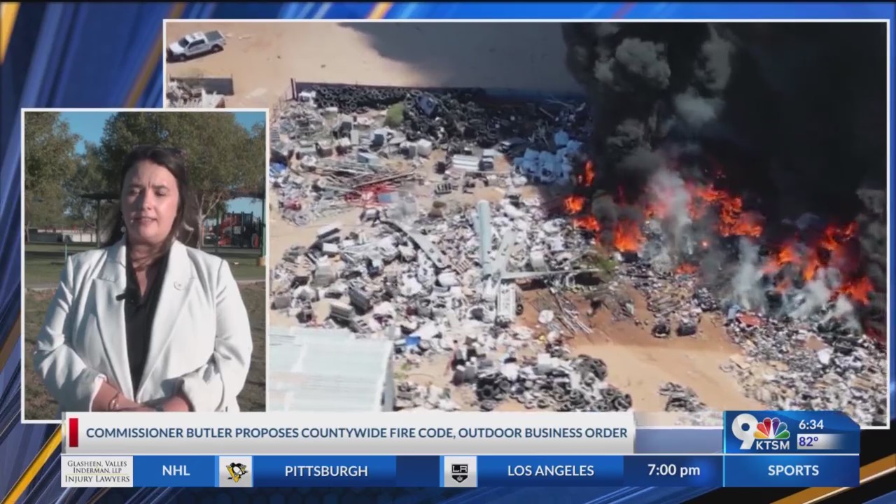 County Commissioner Jackie Butler interview discussing proposal of fire ...
