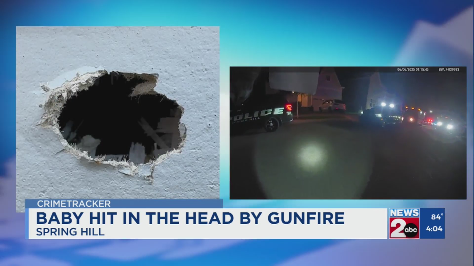 Baby grazed by bullet after shootout in Spring Hill – WKRN News 2