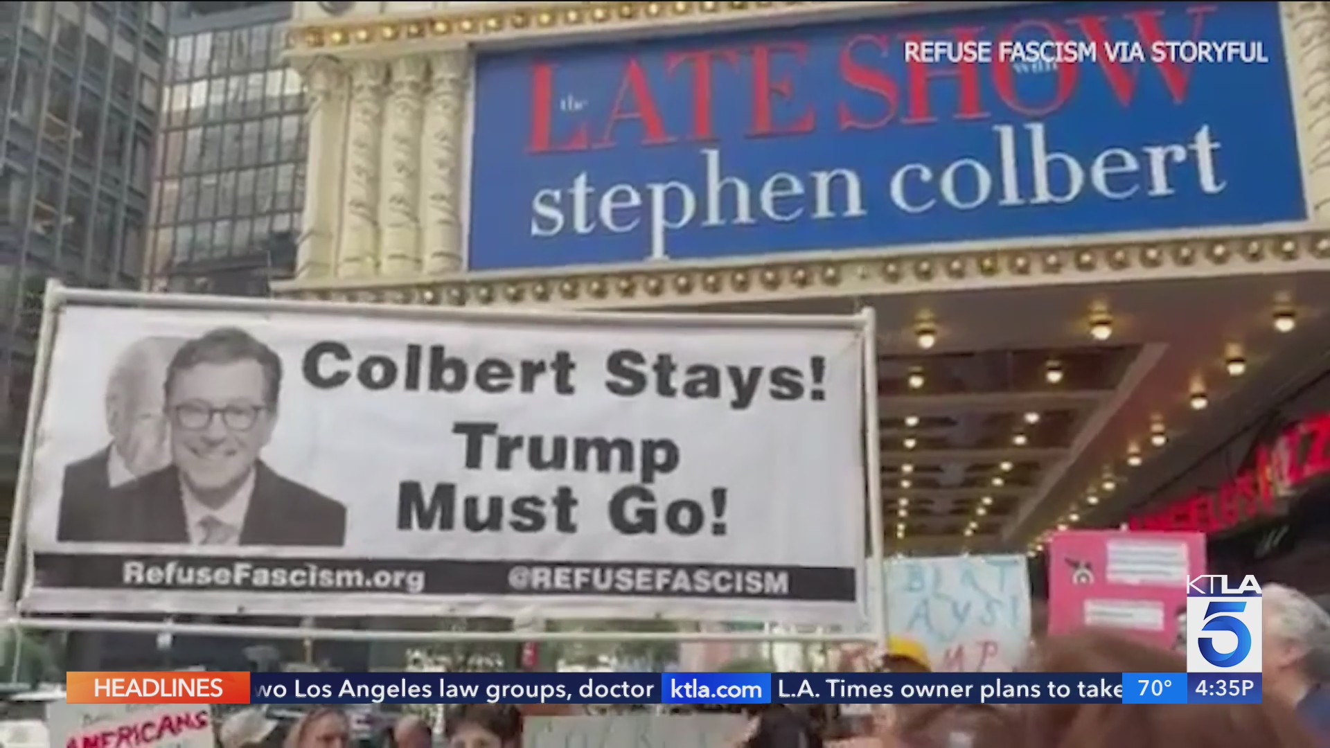 Trump resonds to ‘Late Show’ cancellation: ‘I absolutely love that ...