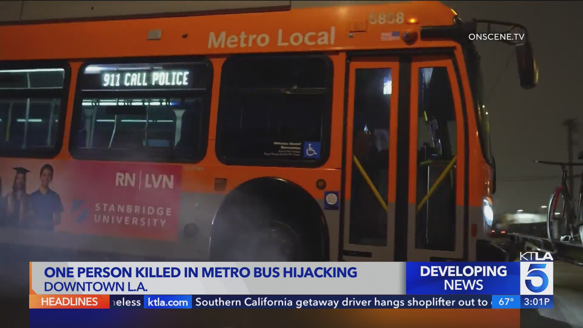 Police identify suspect in deadly hijacking of Metro bus – KTLA