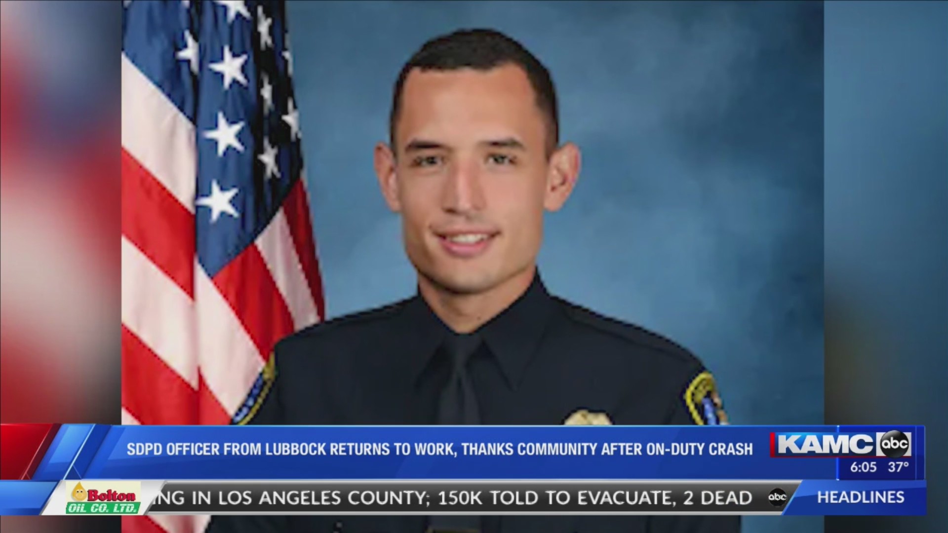 Police officer hurt in the line of duty returns to work; talks about ...