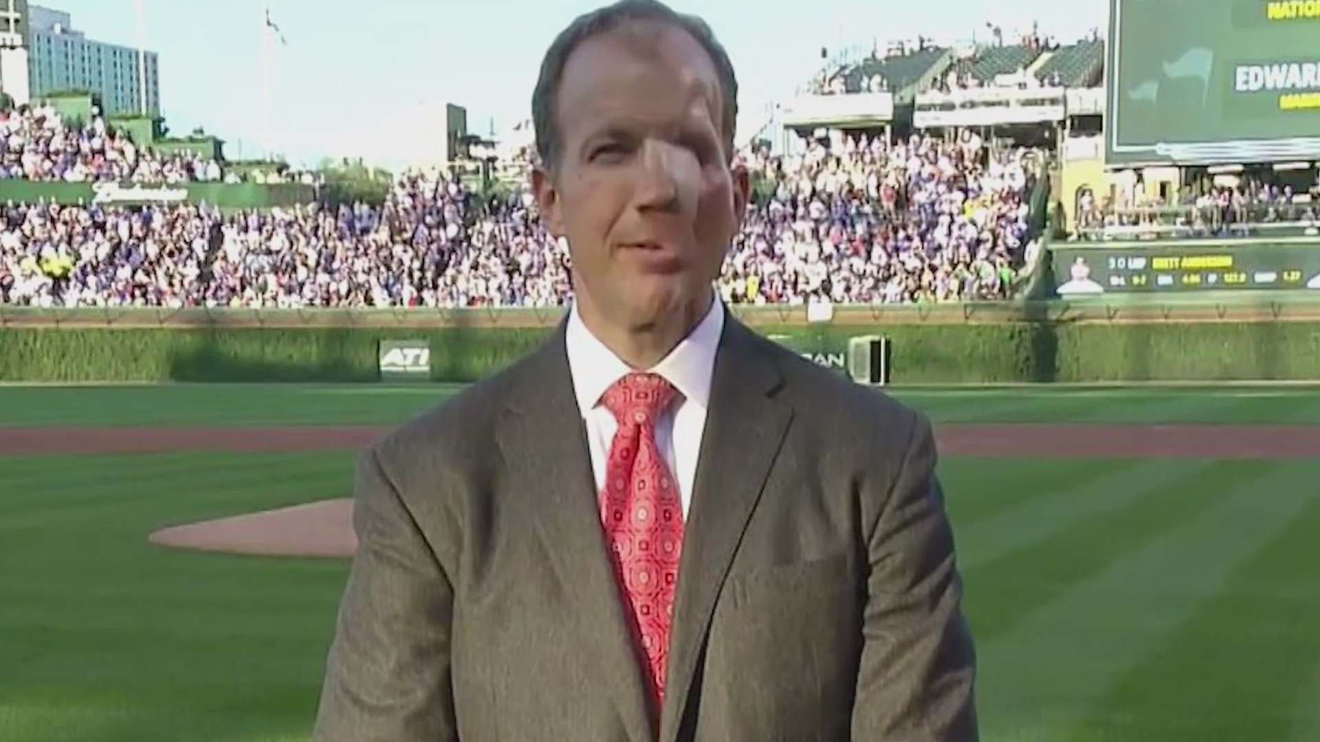 How renowned national anthem singer Jim Conelison honored a U.S. Marine ...