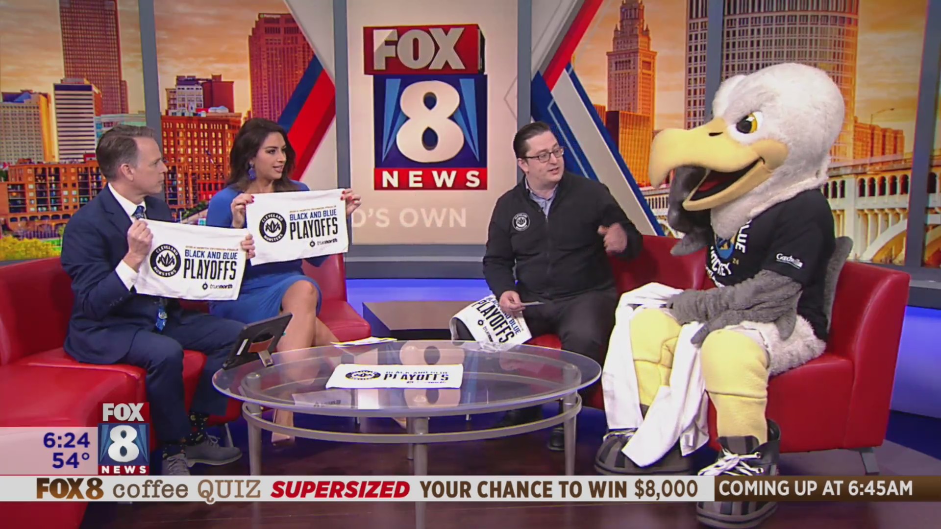 Fox 8 anchors learn proper way to rally Cleveland Monsters in playoffs ...