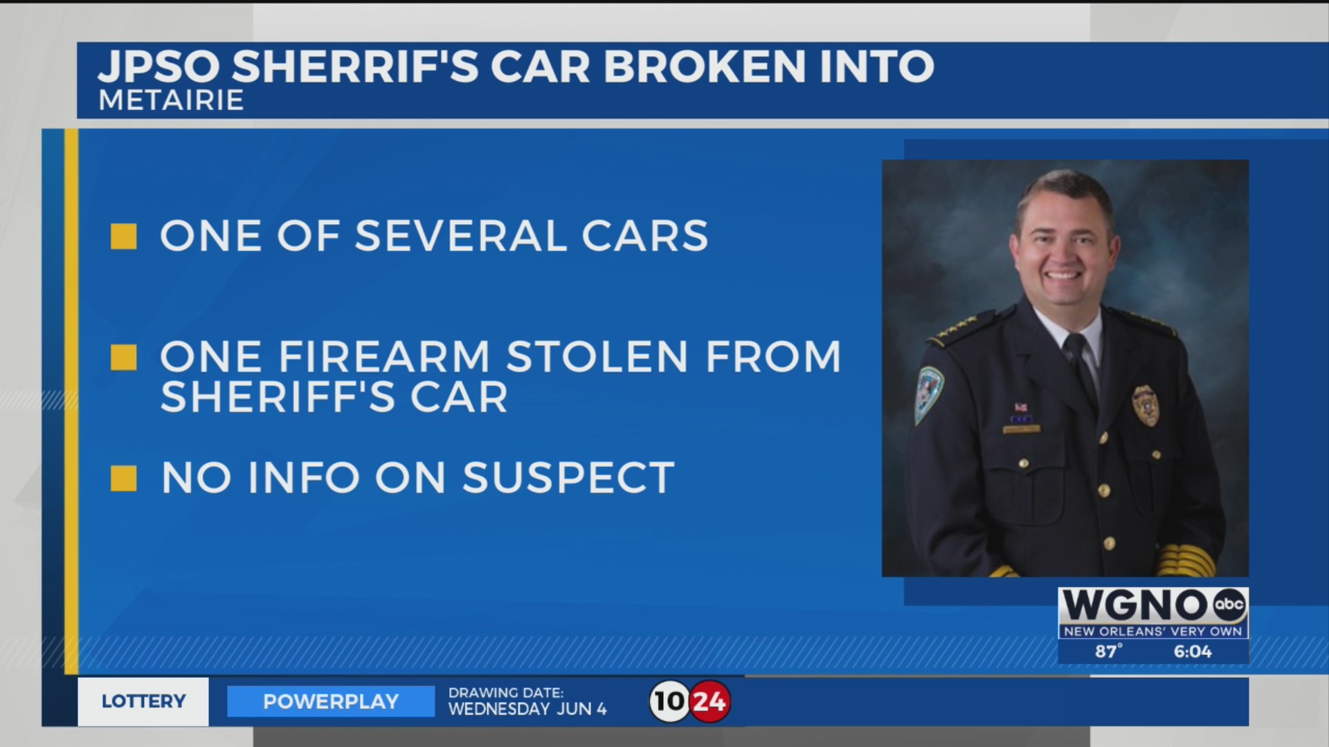 Jefferson Parish Sheriff Joseph Lopinto’s vehicle targeted in Metairie ...