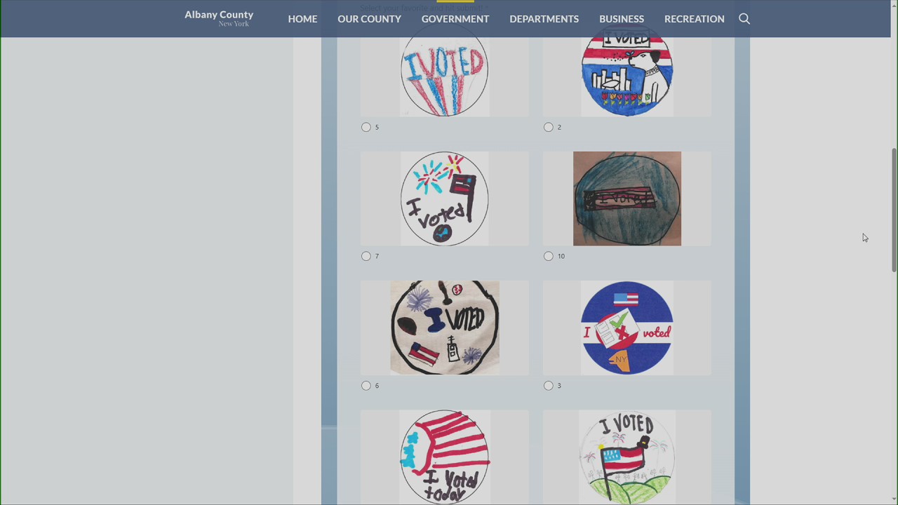 Albany Co. announces ‘I Voted’ sticker contest finalists – NEWS10 ABC