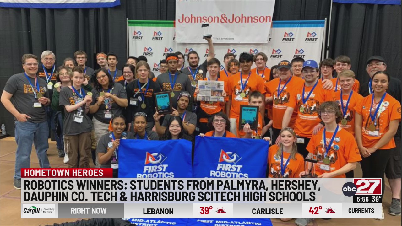 Midstate robotics teams join forces, win First Robotics qualifier in ...