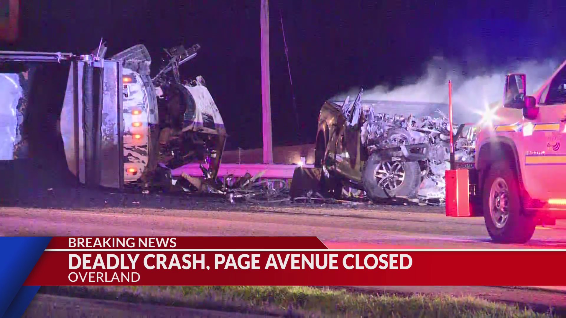 One dead in crash between asphalt truck, pickup truck – FOX 2