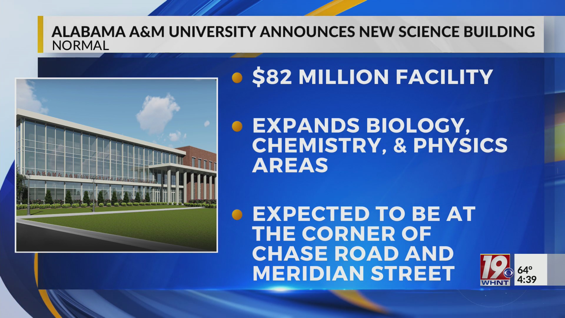 AAMU Announces New Science Building | Oct. 17, 2024 | News 19 at 4:30 p ...