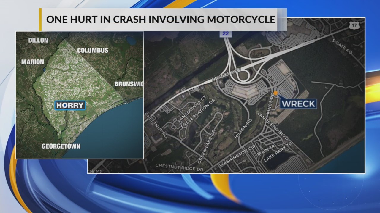 1 hurt in crash involving motorcycle, Horry County Fire Rescue says – WBTW
