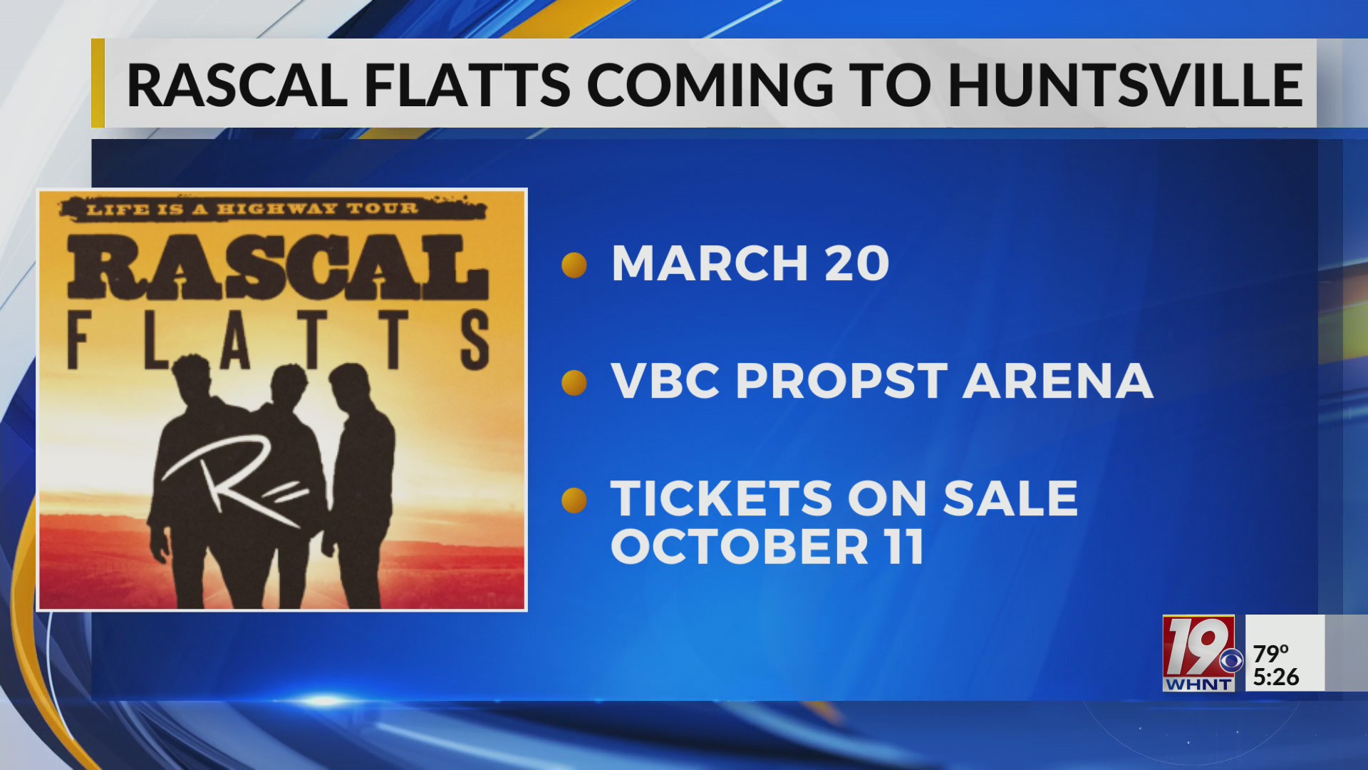 Rascal Flatts Make Pit Stop In Huntsville | October 1, 2024 | News 19 ...
