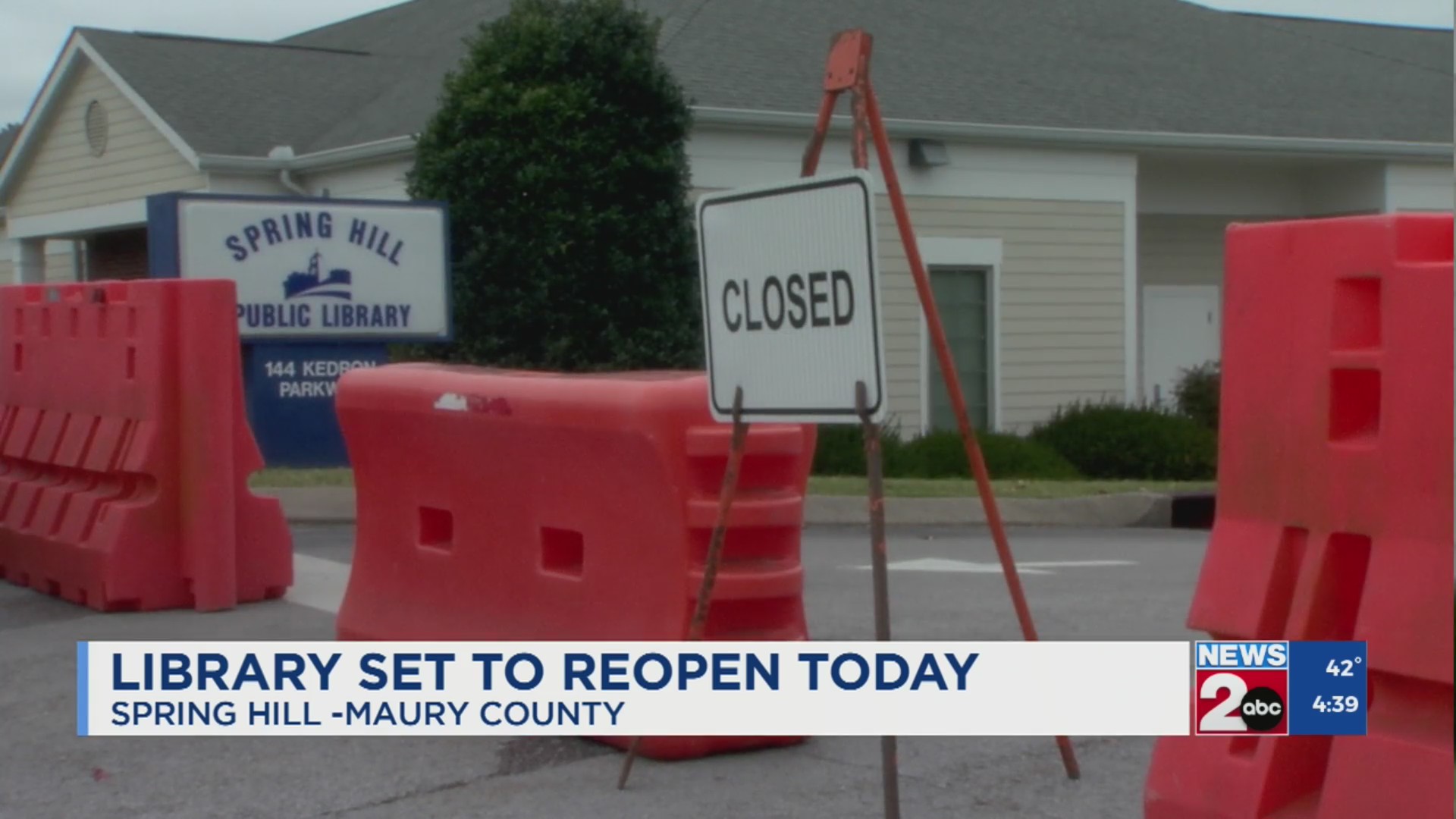 Spring Hill library set to reopen – WKRN News 2