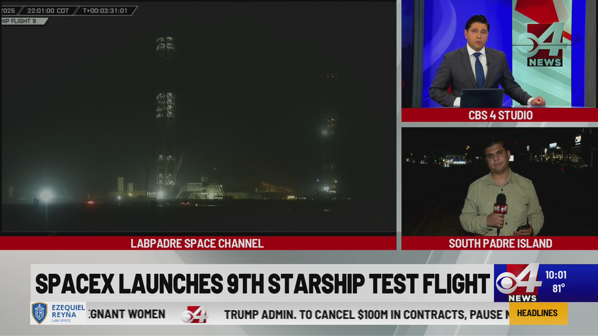 SpaceX launches 9th Starship test flight – KVEO-TV