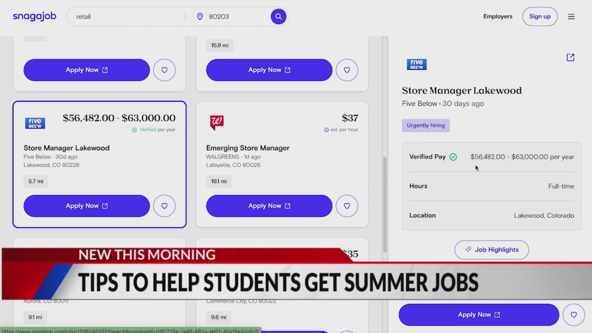 Tips for students: How to get a summer job with no experience – FOX31 ...