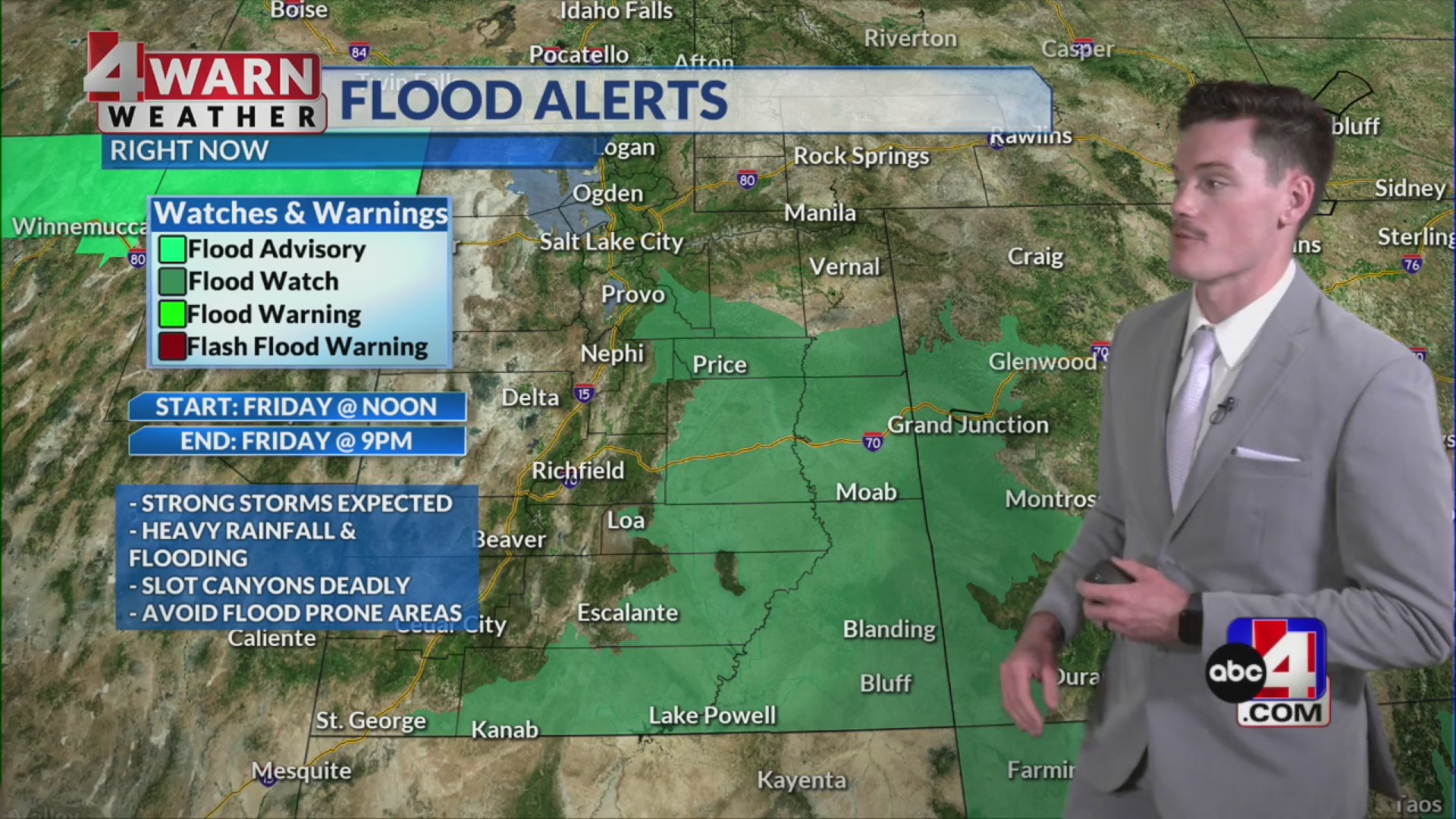 Flash flooding is possible with the coming weather – ABC4 Utah