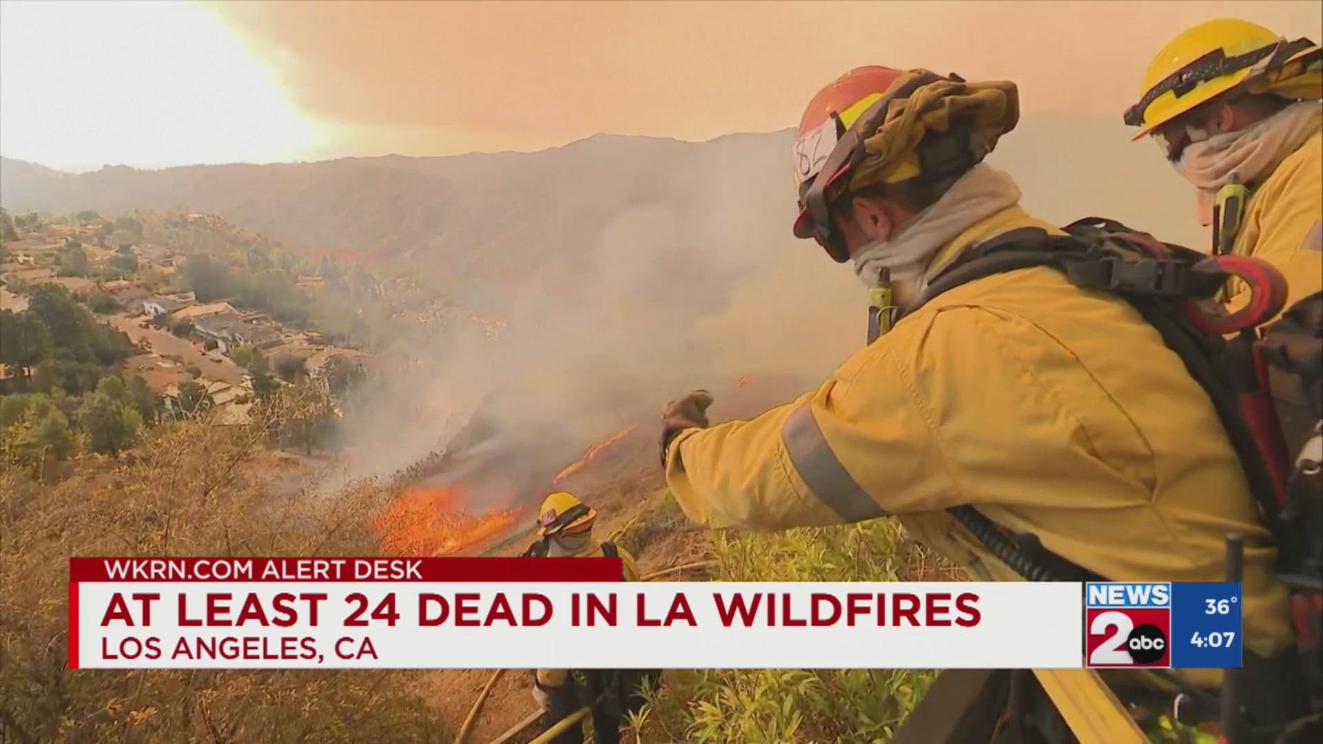 Death toll in LA wildfires rises to 24 – WKRN News 2