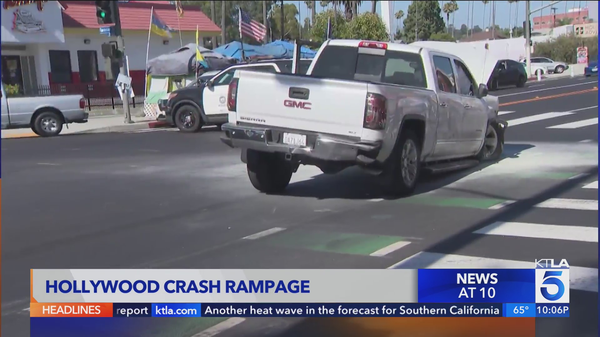 Hollywood crash rampage – KTLA